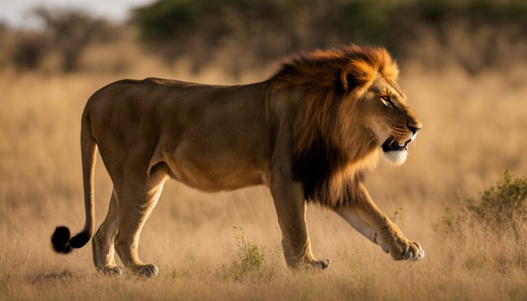 What are the various vocalizations used by lions?