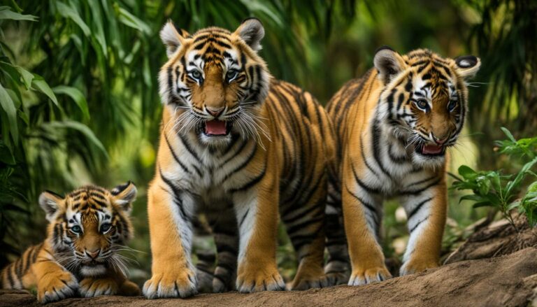 How do tigers interact socially within their families and beyond?