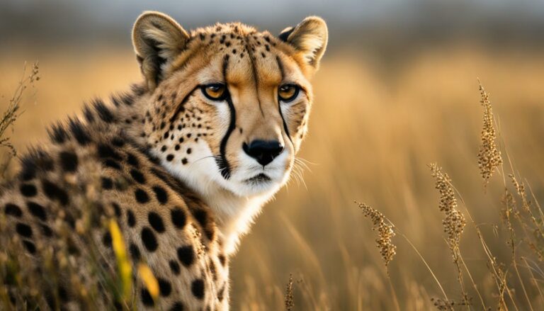 What role does vision play in cheetah hunting strategies?