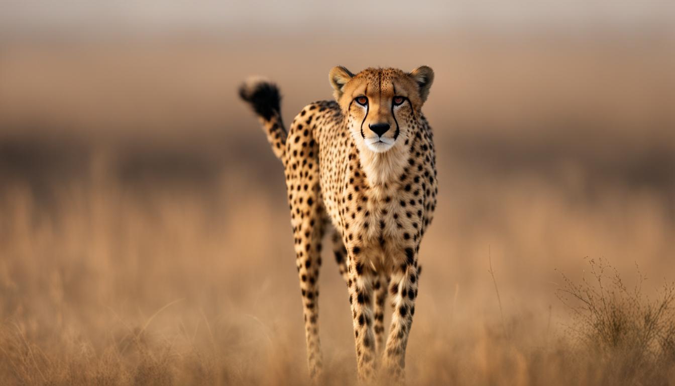 How are cheetahs affected by climate change in their habitats?