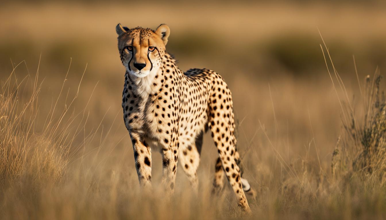 What role does vision play in cheetah hunting strategies?