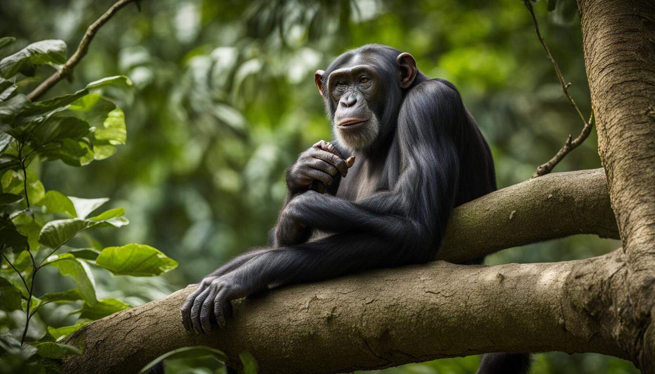 How have chimpanzees adapted to their environments?