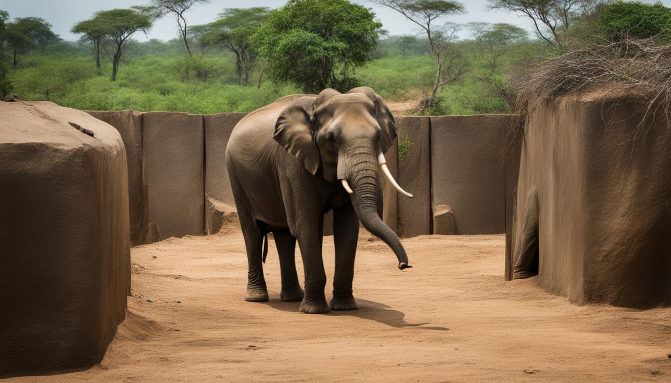 How do elephants fare in captivity, and what are the issues they face?