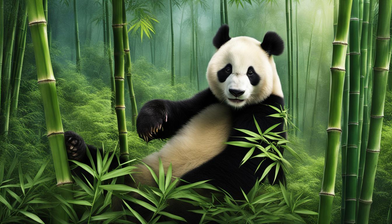 How do giant pandas impact bamboo forests and ecosystems?