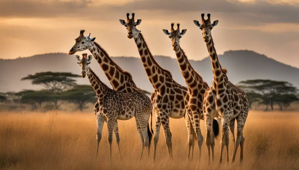 What is the current conservation status of giraffe populations?