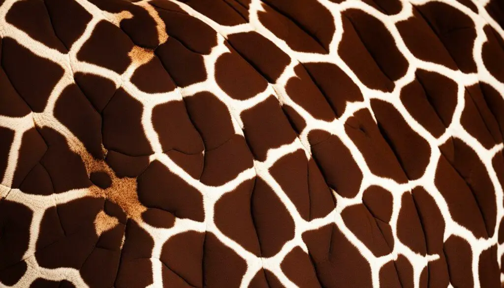 Why do giraffes have spots, and what is their purpose?