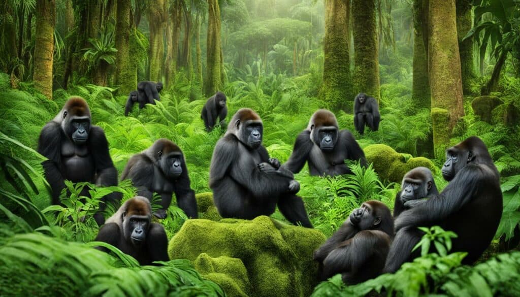 How do gorillas contribute to forest ecosystems?