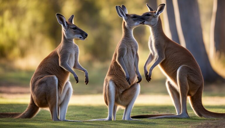 What sounds and communication methods do kangaroos use?