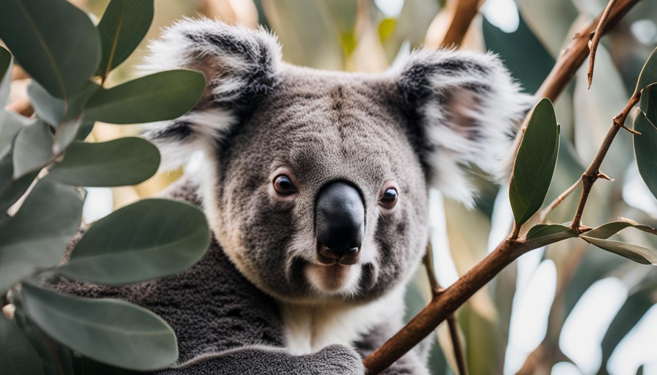 How do koalas use scent marking to establish territory?