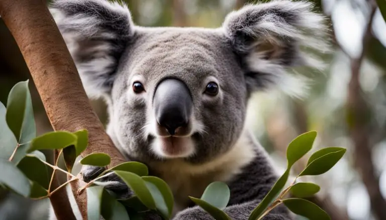 What is the role of the koala's fur and its coloration?