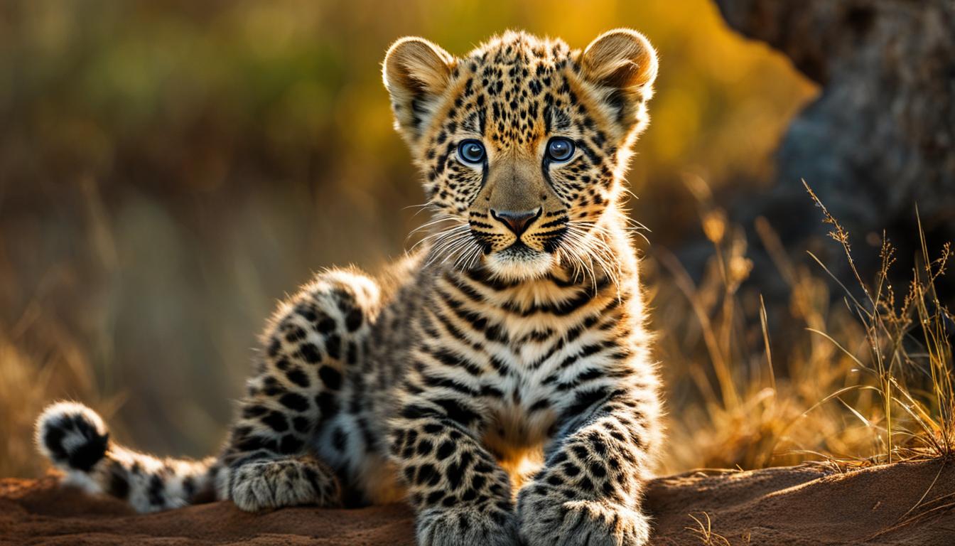 How do leopard cubs grow and develop?