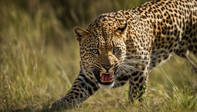 What are the tactics leopards use when hunting for prey?