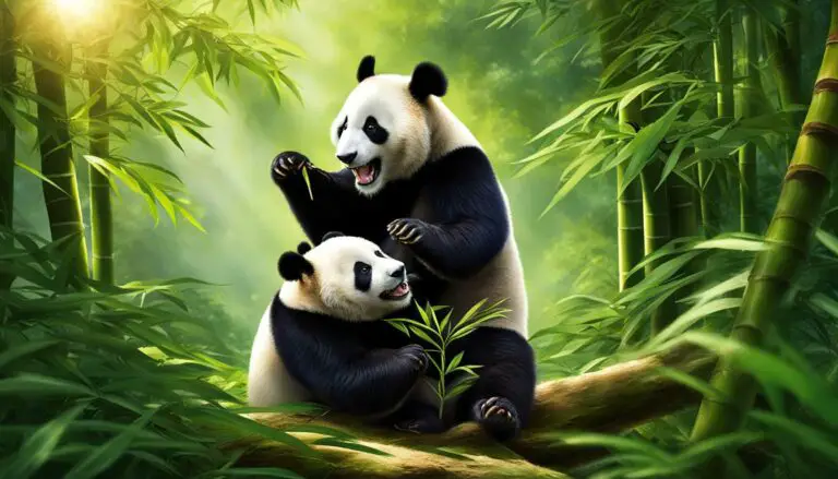 How do giant pandas communicate with each other in the wild?