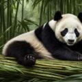 How do giant pandas reproduce, and what is their reproduction cycle?