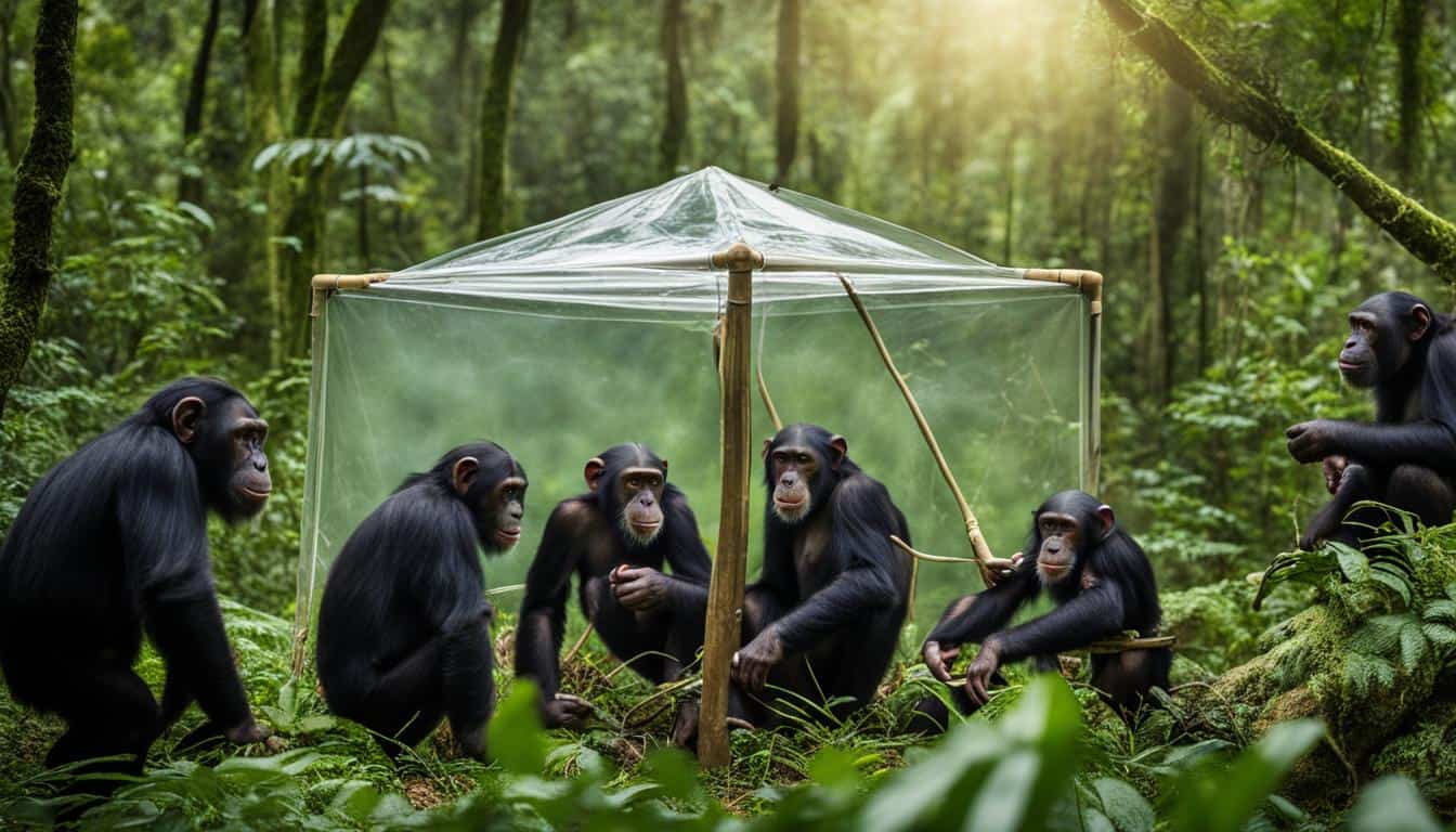 What diseases pose a threat to wild chimpanzee populations?