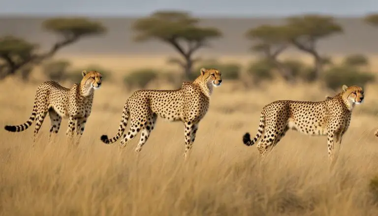 How are social hierarchies established in cheetah groups?