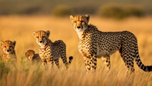 How do cheetahs mate, and what is their reproduction cycle?
