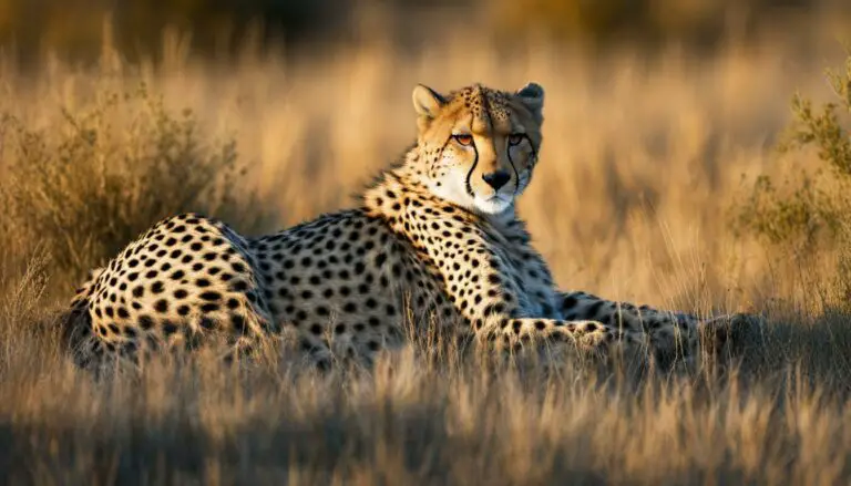 What is the role of the cheetah's fur and its coloration?