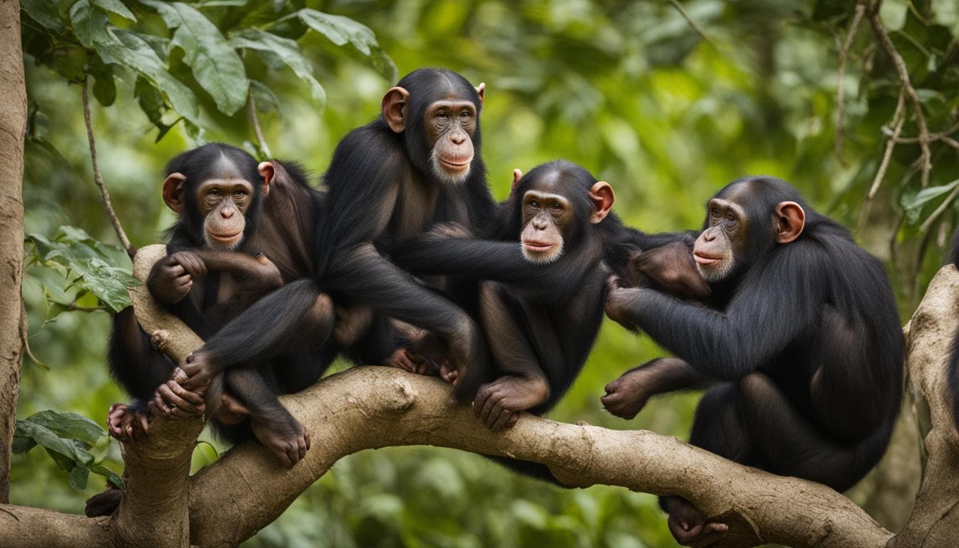 What are the different species of chimpanzees and their distinctions?