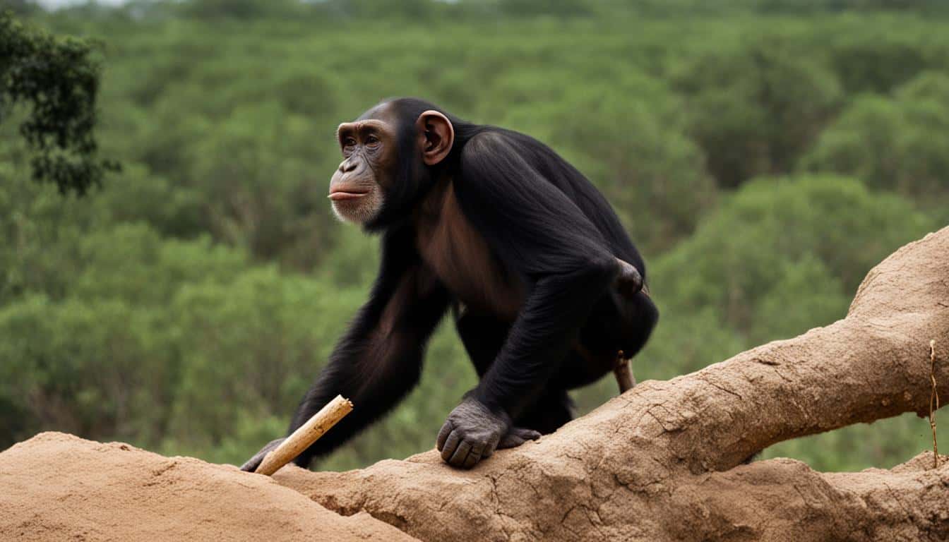 Do chimpanzees use tools, and if so, how and why?