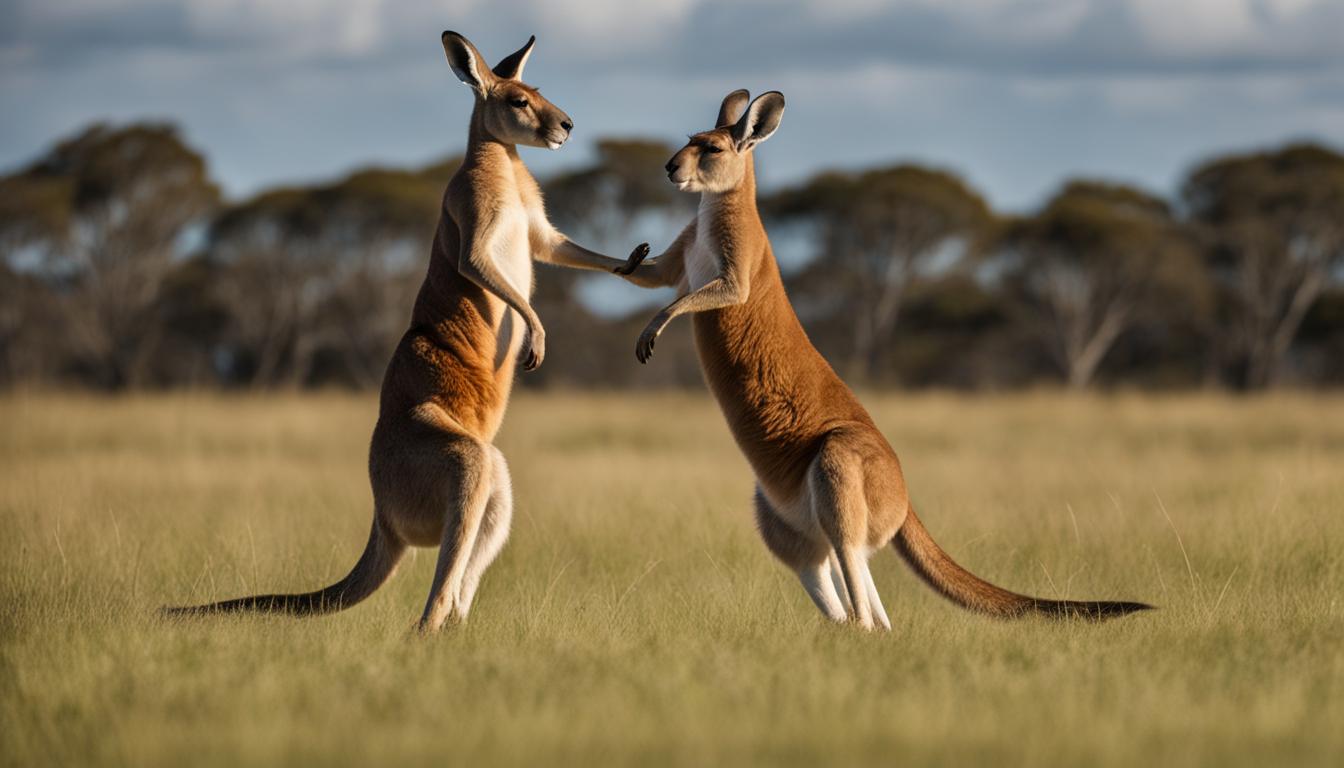 Do kangaroos really box, and what is the purpose of this behavior?