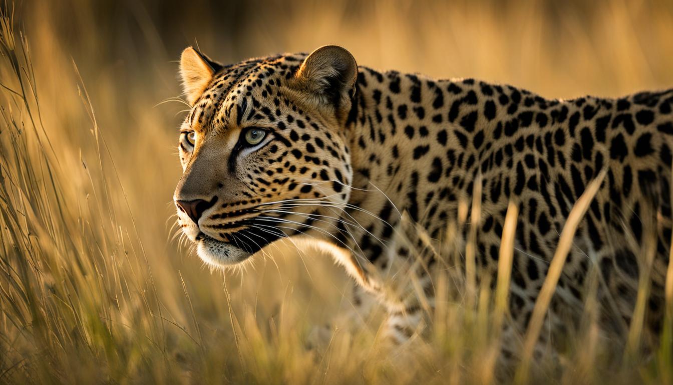 What are the tactics leopards use when hunting for prey?