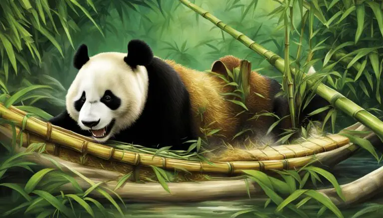 How have giant pandas adapted to their environments?