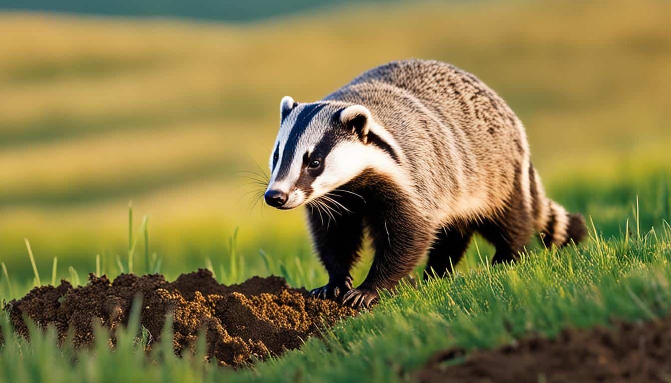 What is the habitat of the American badger?