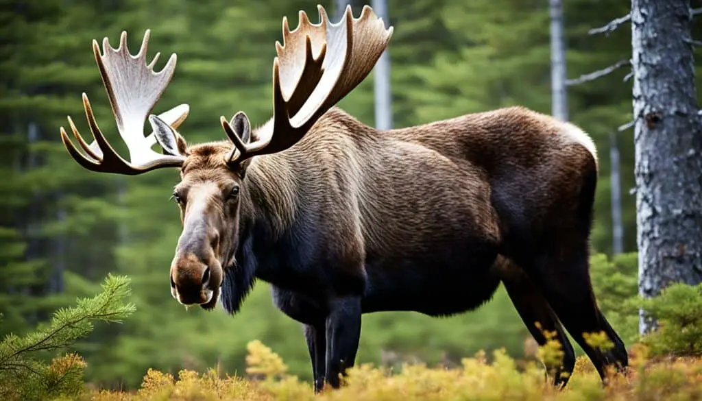 Where can you find moose in the USA?