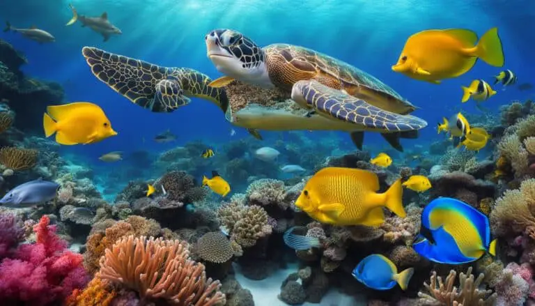 What types of marine life are found along the coast of the USA?