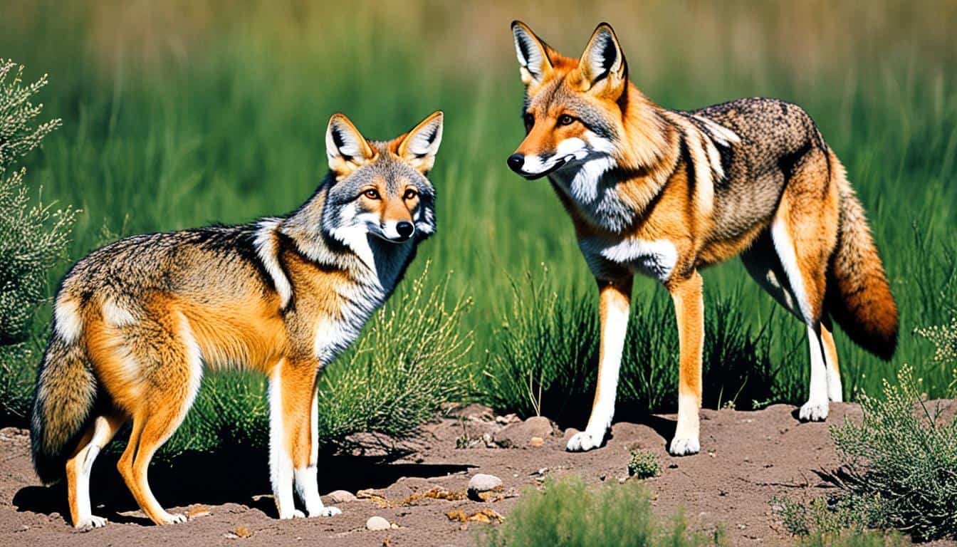 What are the differences between a coyote and a fox?