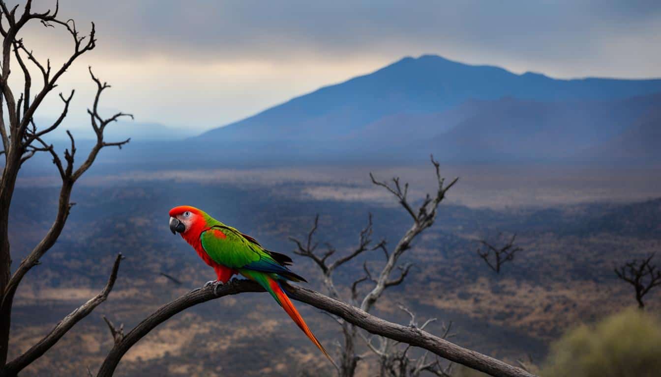 Are there any native parrots in the USA?