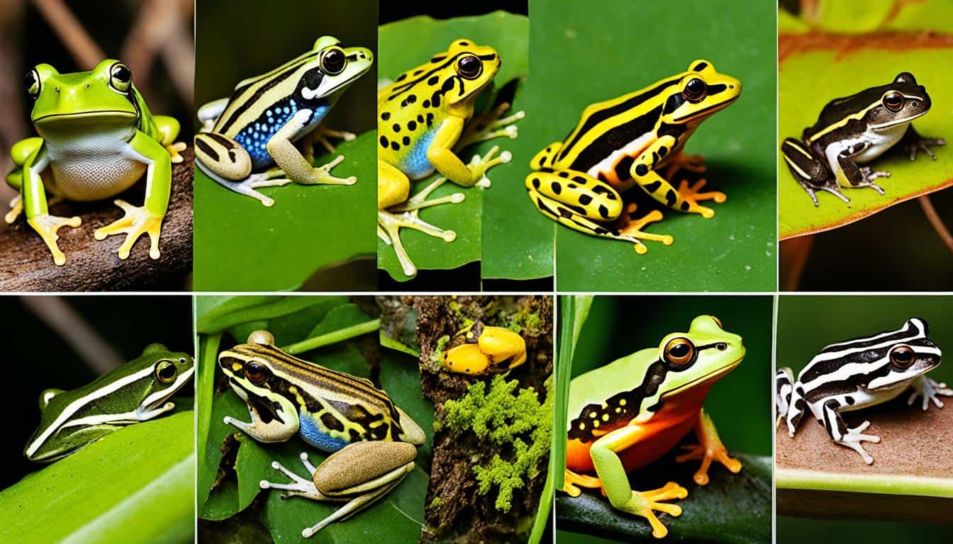 How do you identify different species of frogs in the USA?