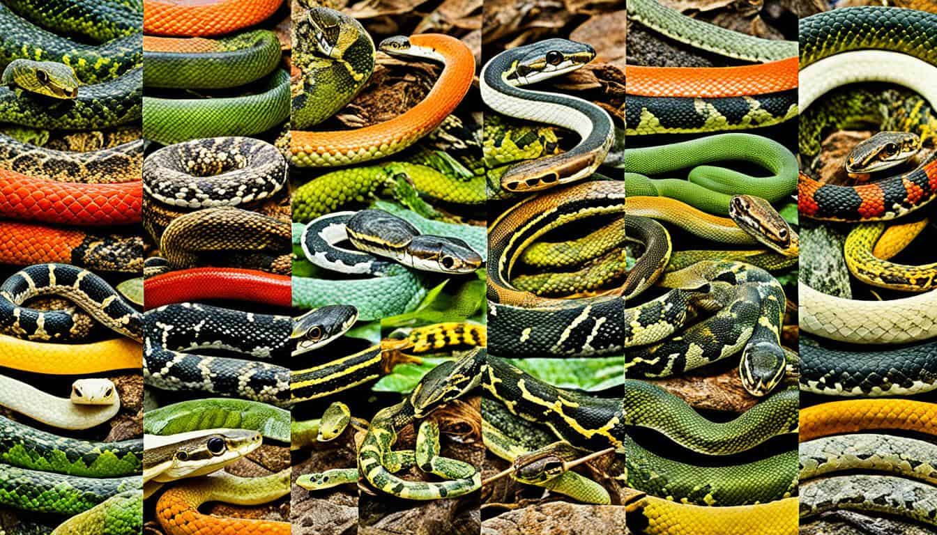 How do you identify different species of snakes in the USA?
