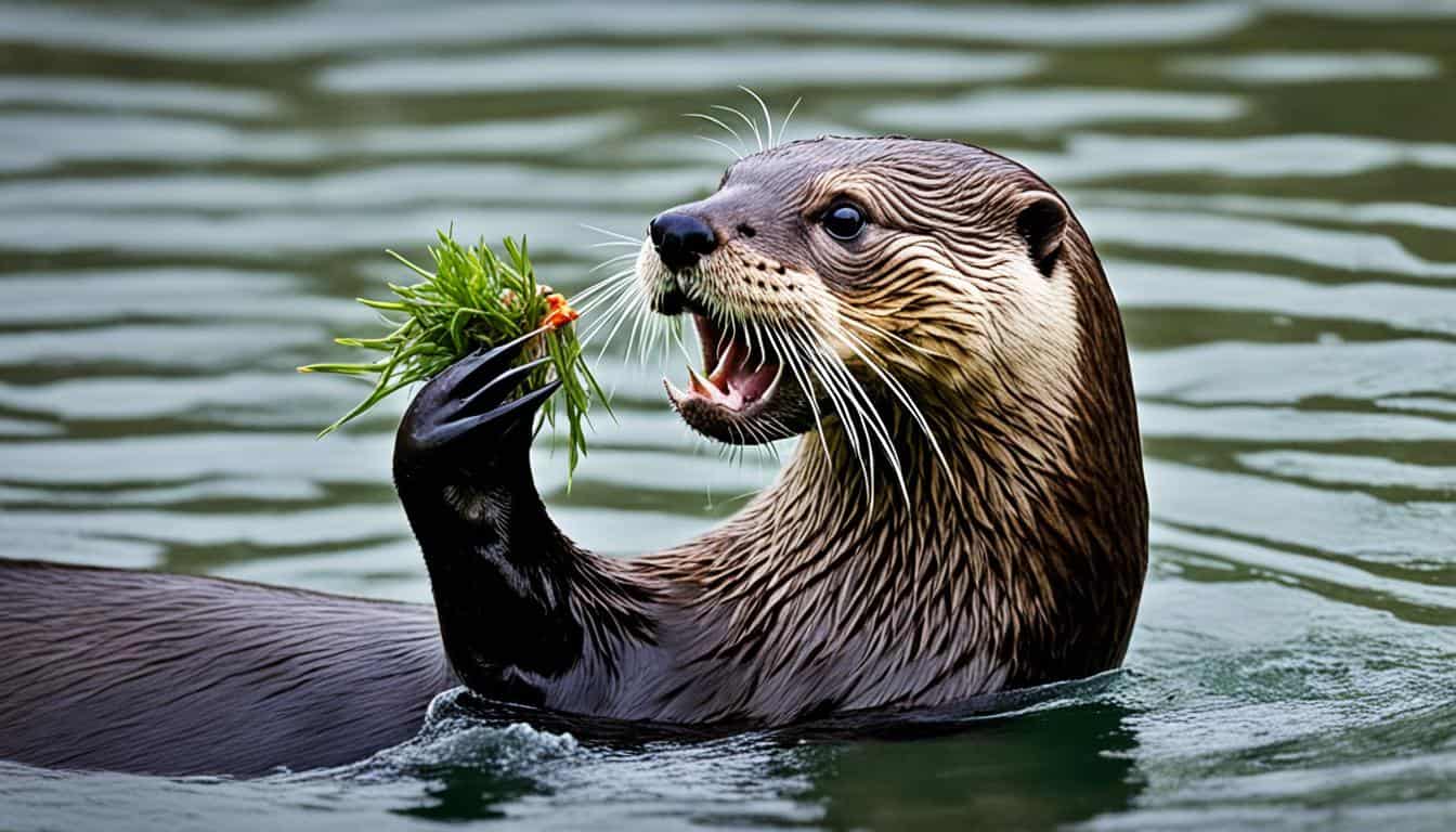 What is the diet of a North American river otter?