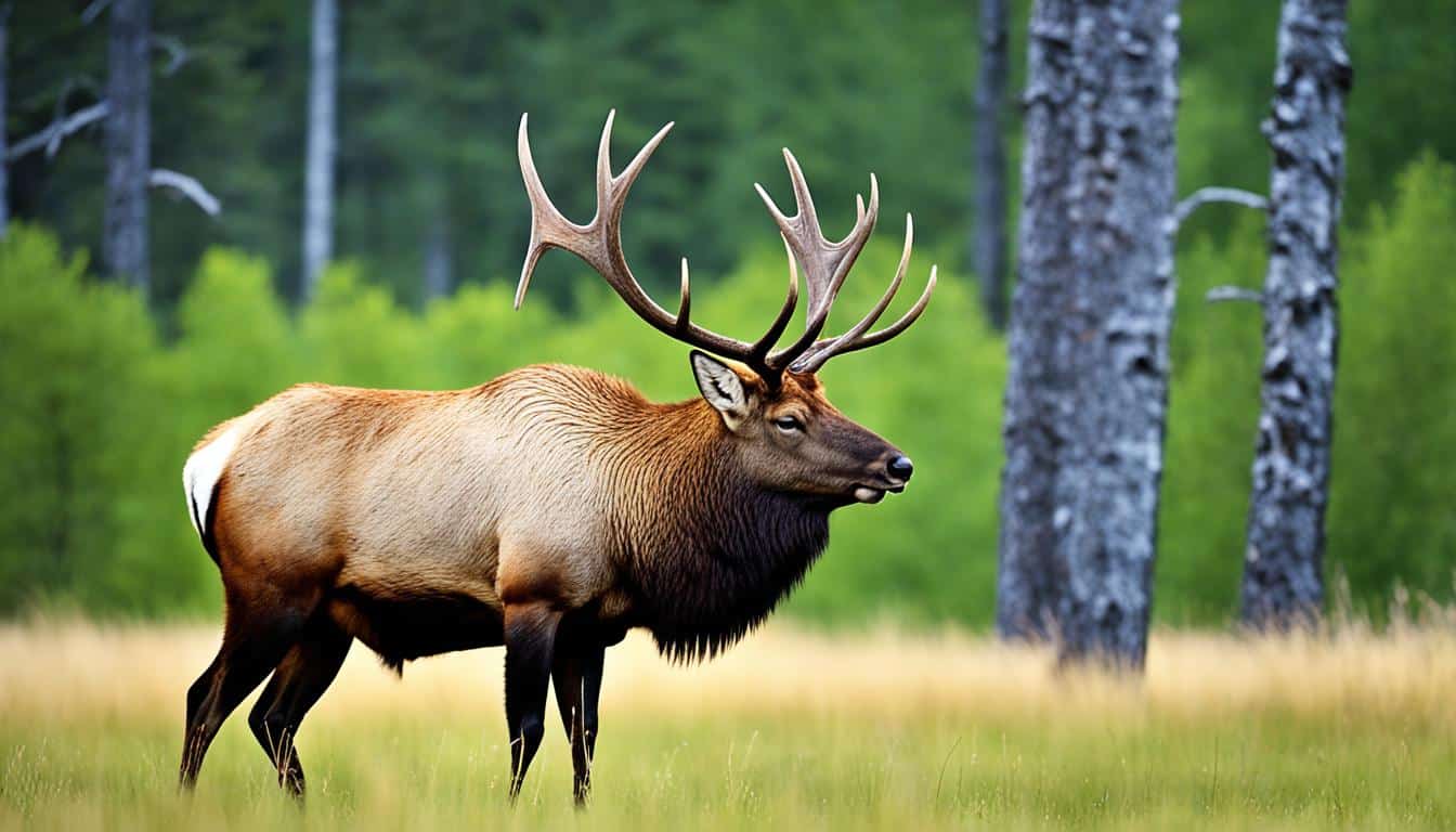 What is the range of the American elk?