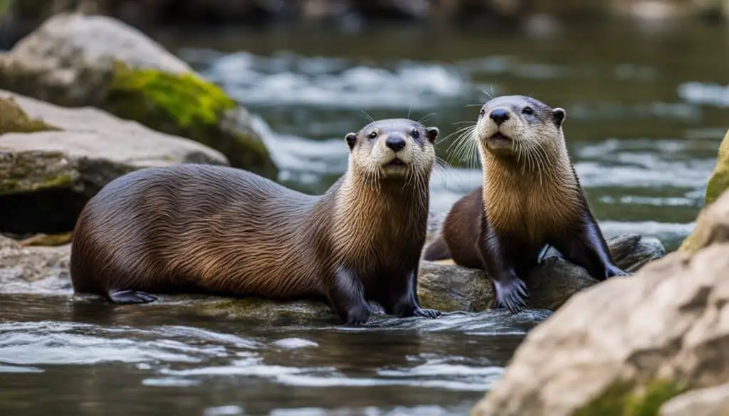 Where can you find river otters in the USA?