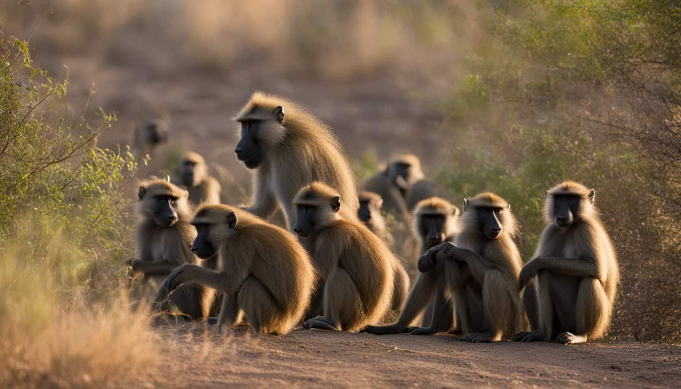 Are there wild baboons in the USA?