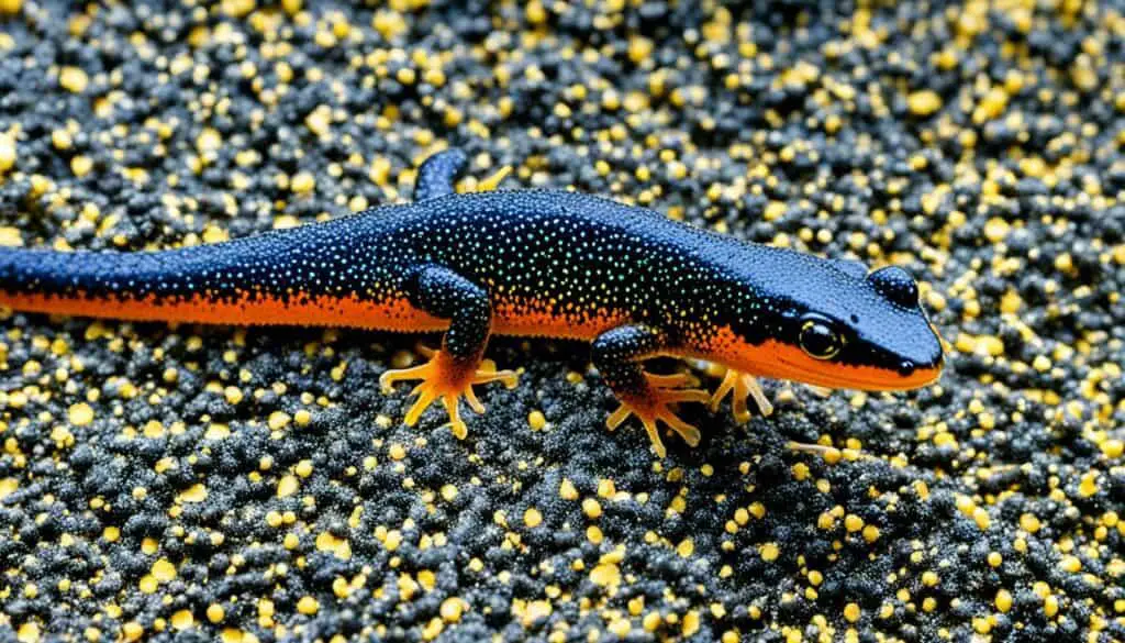 How do you identify different species of newts in the USA?