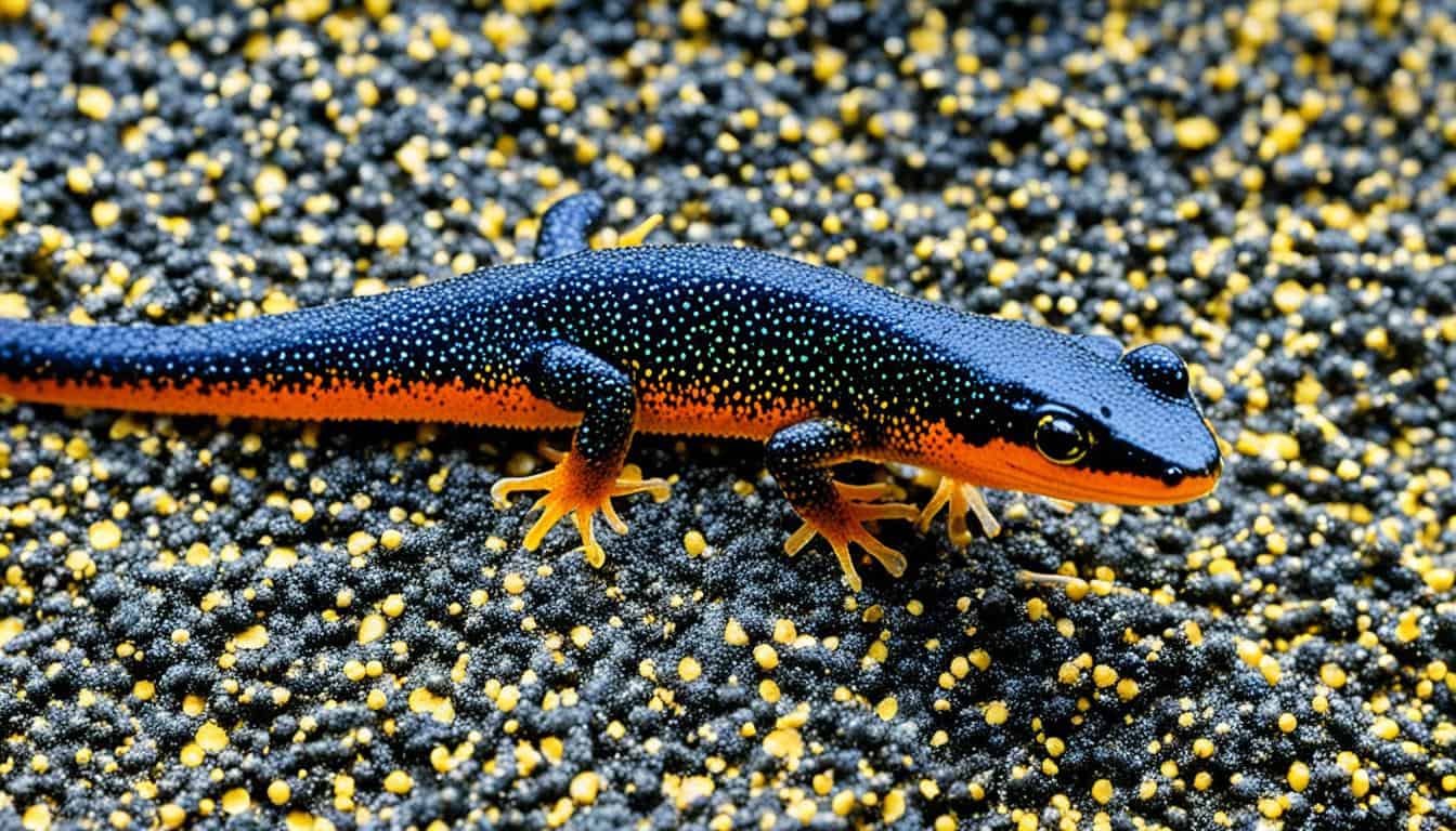 How do you identify different species of newts in the USA?