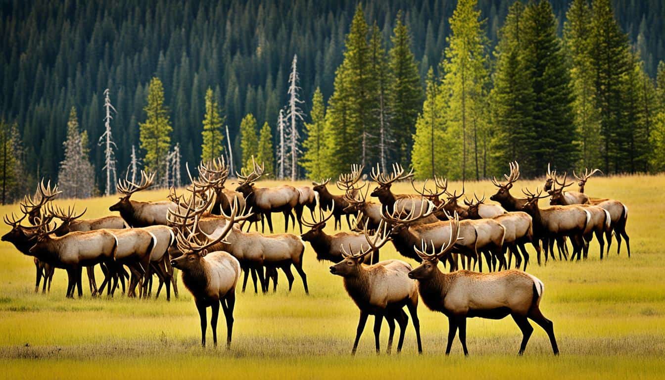 What is the range of the American elk?