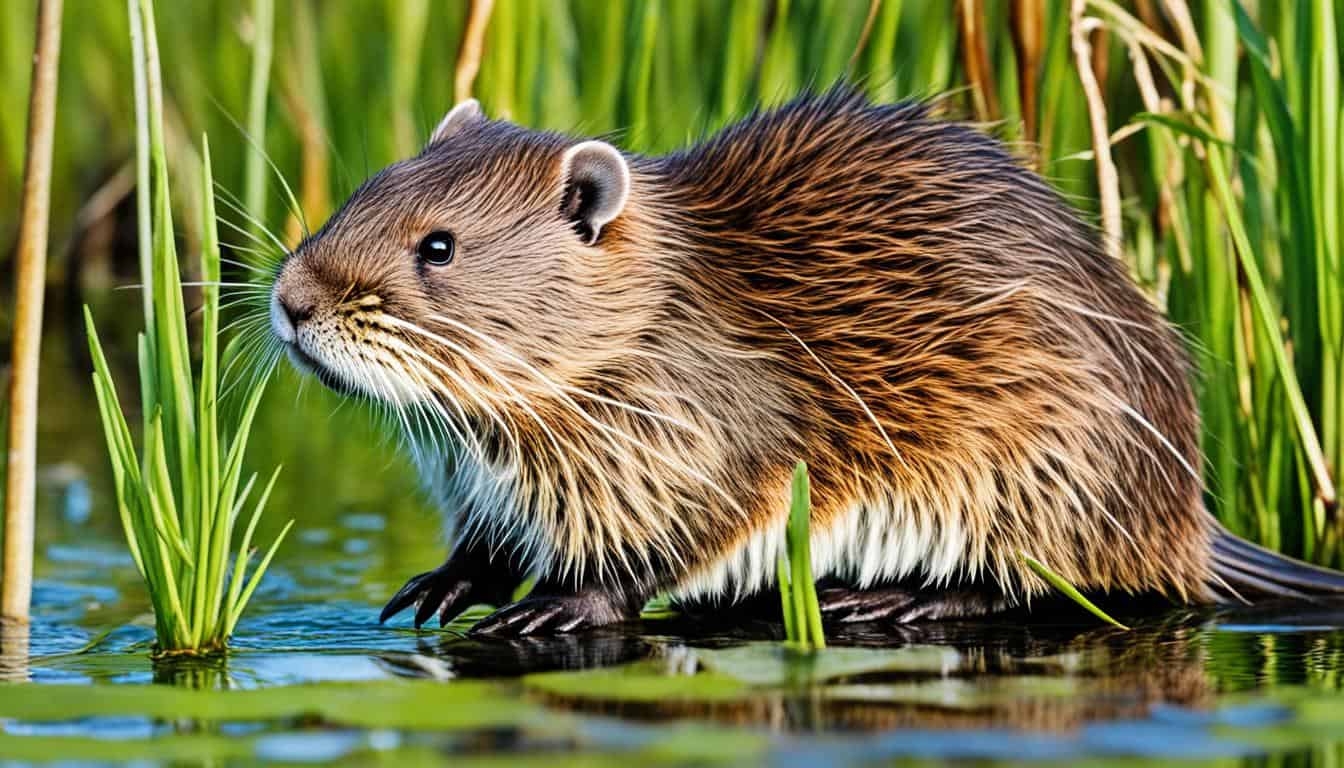 What types of habitats do muskrats prefer?