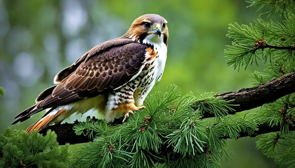What is the diet of a red-tailed hawk?