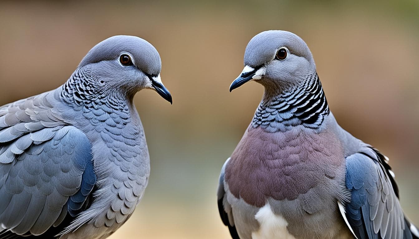 How do you identify different species of doves in the USA?