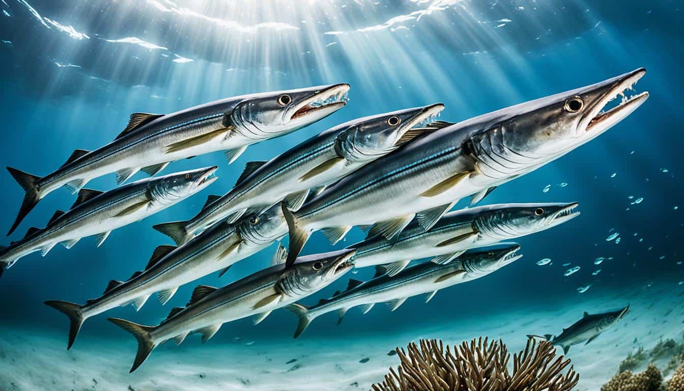 How do barracudas hunt?