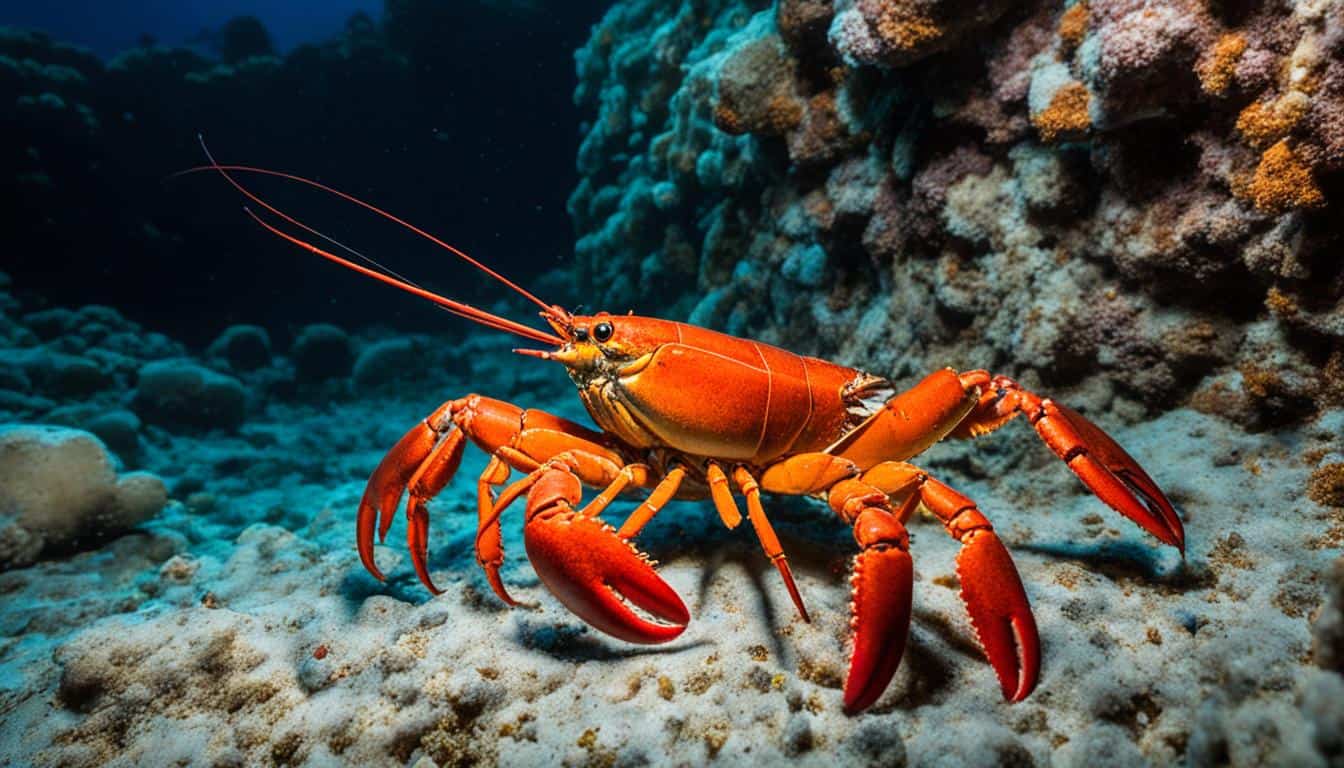 How do lobsters hunt for food?