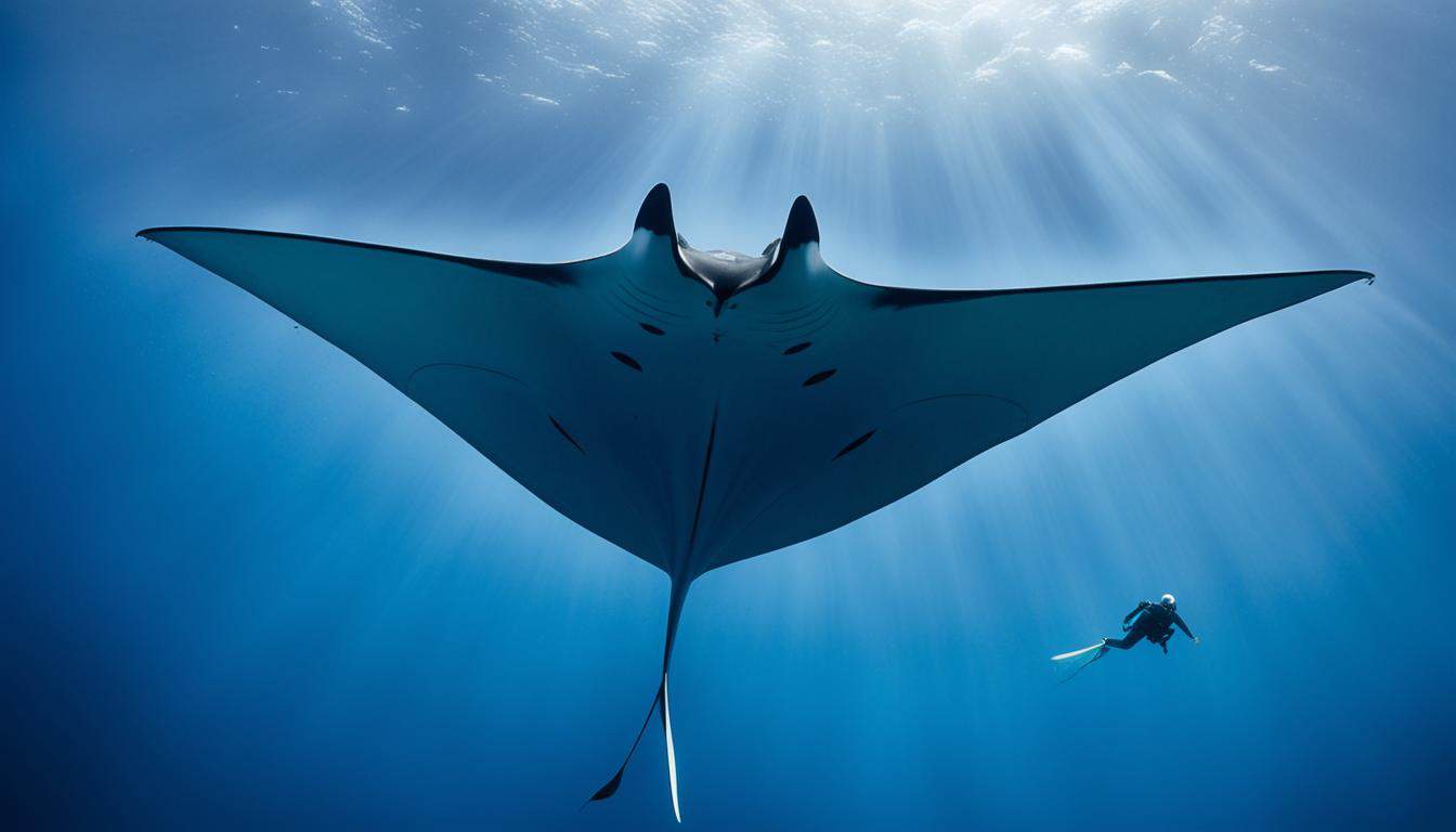 How do manta rays defend themselves?