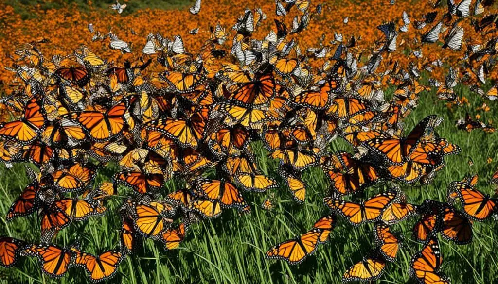 What are the migration patterns of monarch butterflies?