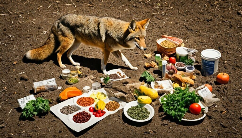 What is the diet of a coyote?