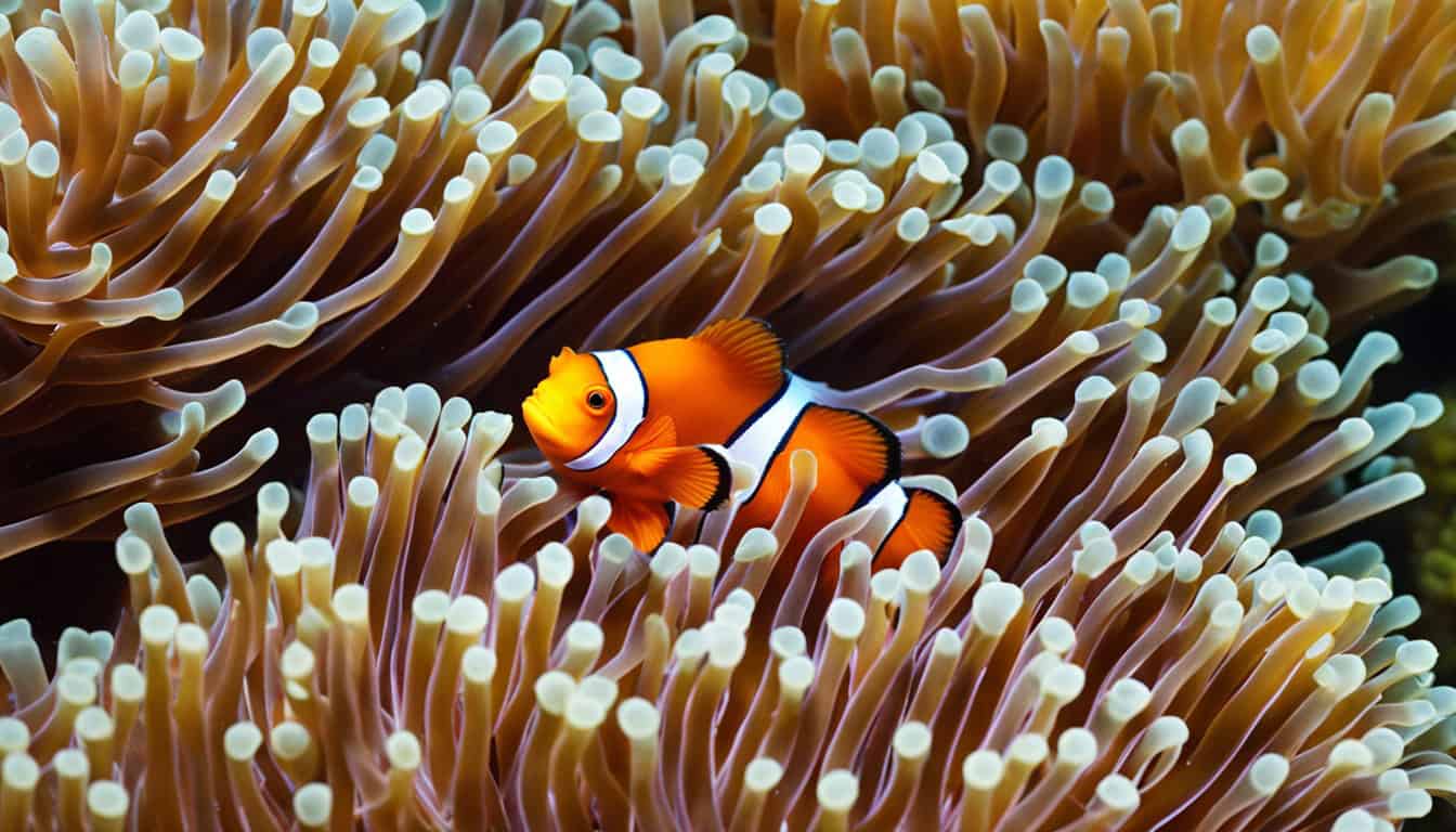 How do clownfish adapt to their environment?